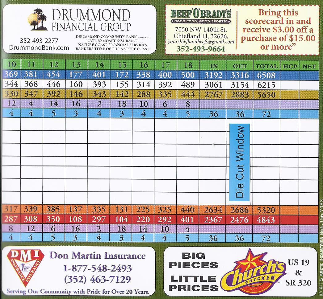 Course Details - Chiefland Golf & Country Club